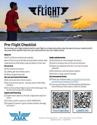 Pre-Flight Checklists | AMA Flight School
