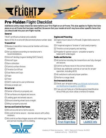 Pre-Flight Checklists | AMA Flight School